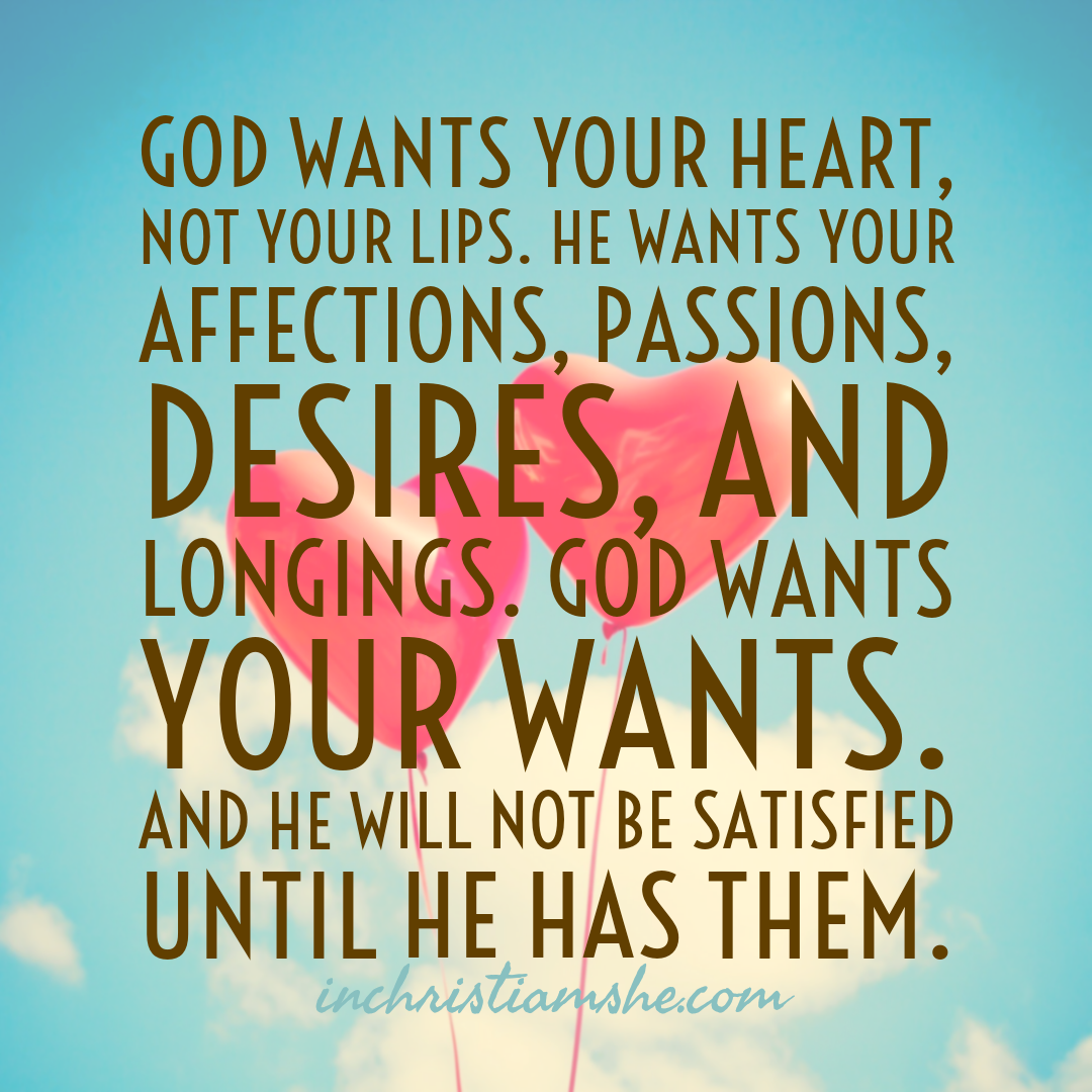 What Does God Want? – In Christ I am SHE